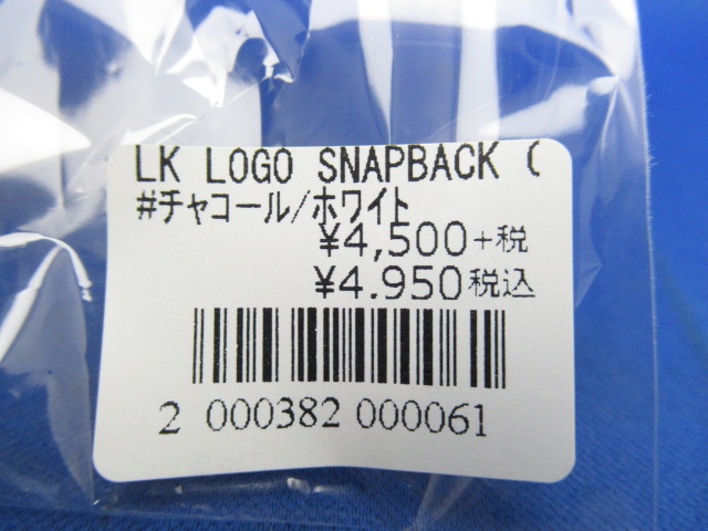 LK LOGO SNAPBACK CAP / ルアー通販ショップ 7PALMS WEB店
